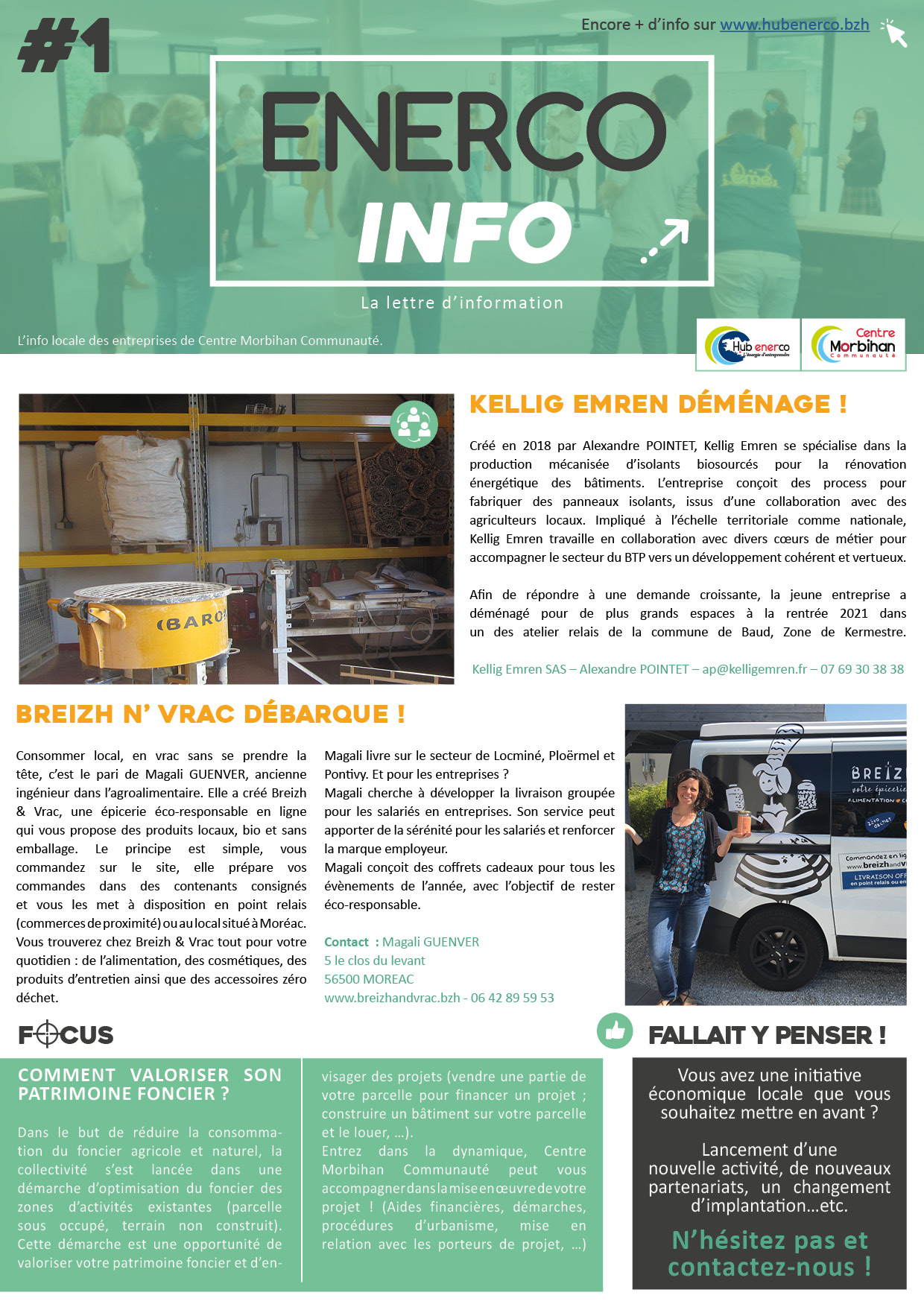 L'équipe de créateur d'entreprise de Hub Enerco : Hub Enerco